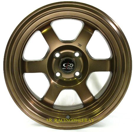 15" ROTA RIMS 15x7 GRID V BZ Mini cooper XA Miata Civic | eBay